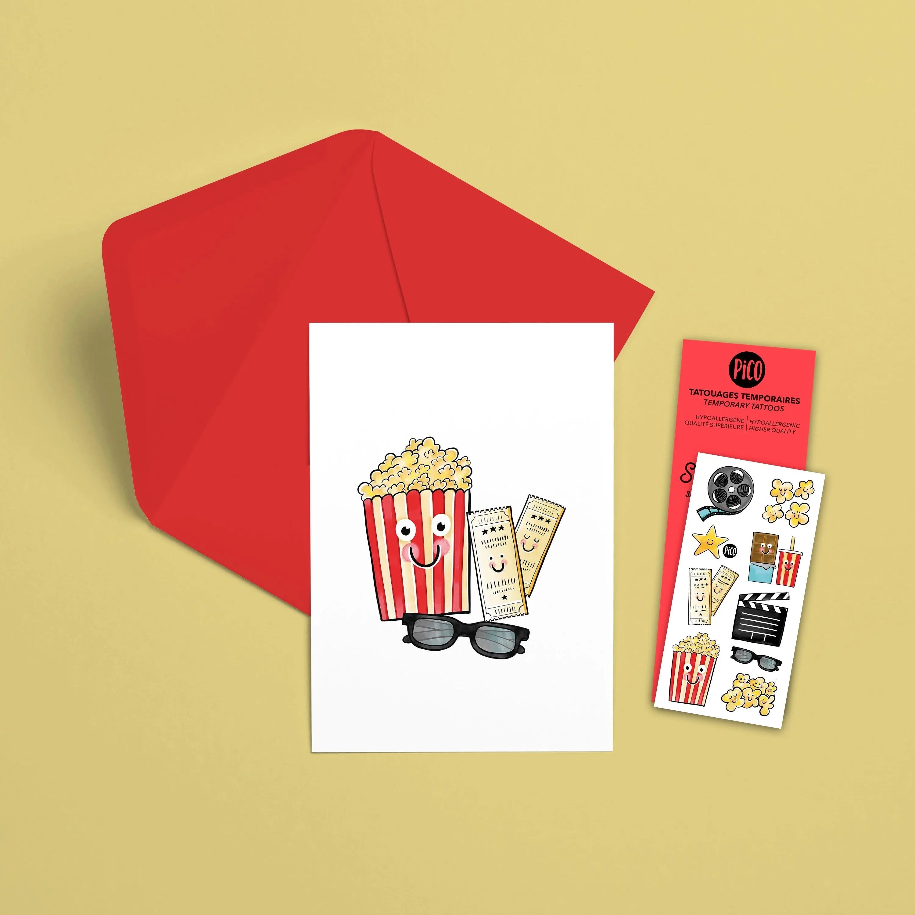 Greeting Card - Movie Night | PiCO Tatoo