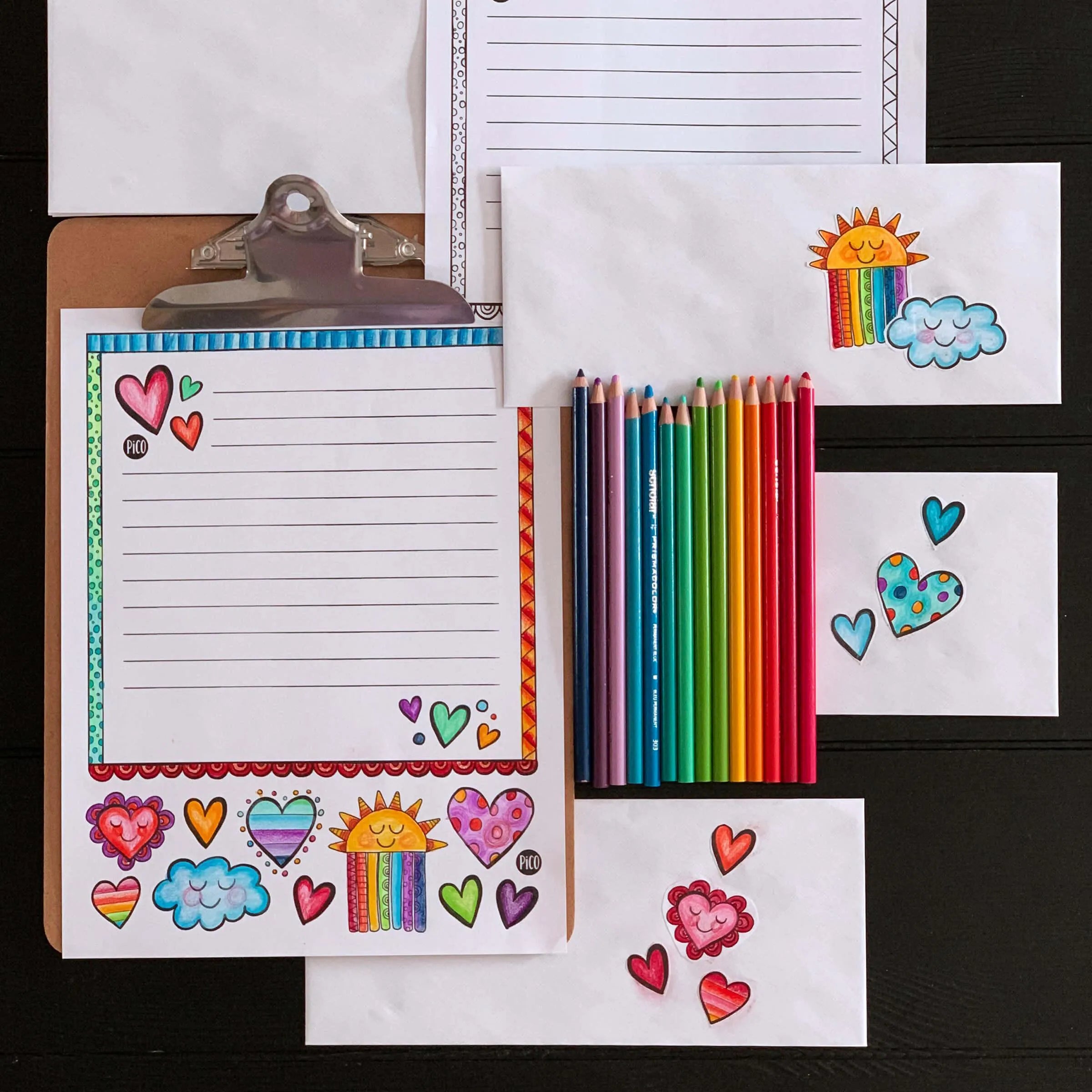 Creative Coloring Page: I Write a Letter - Free Printables – PiCO Tatoo