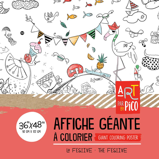 Giant Coloring Posters | Creative Wall Art – PiCO Tatoo